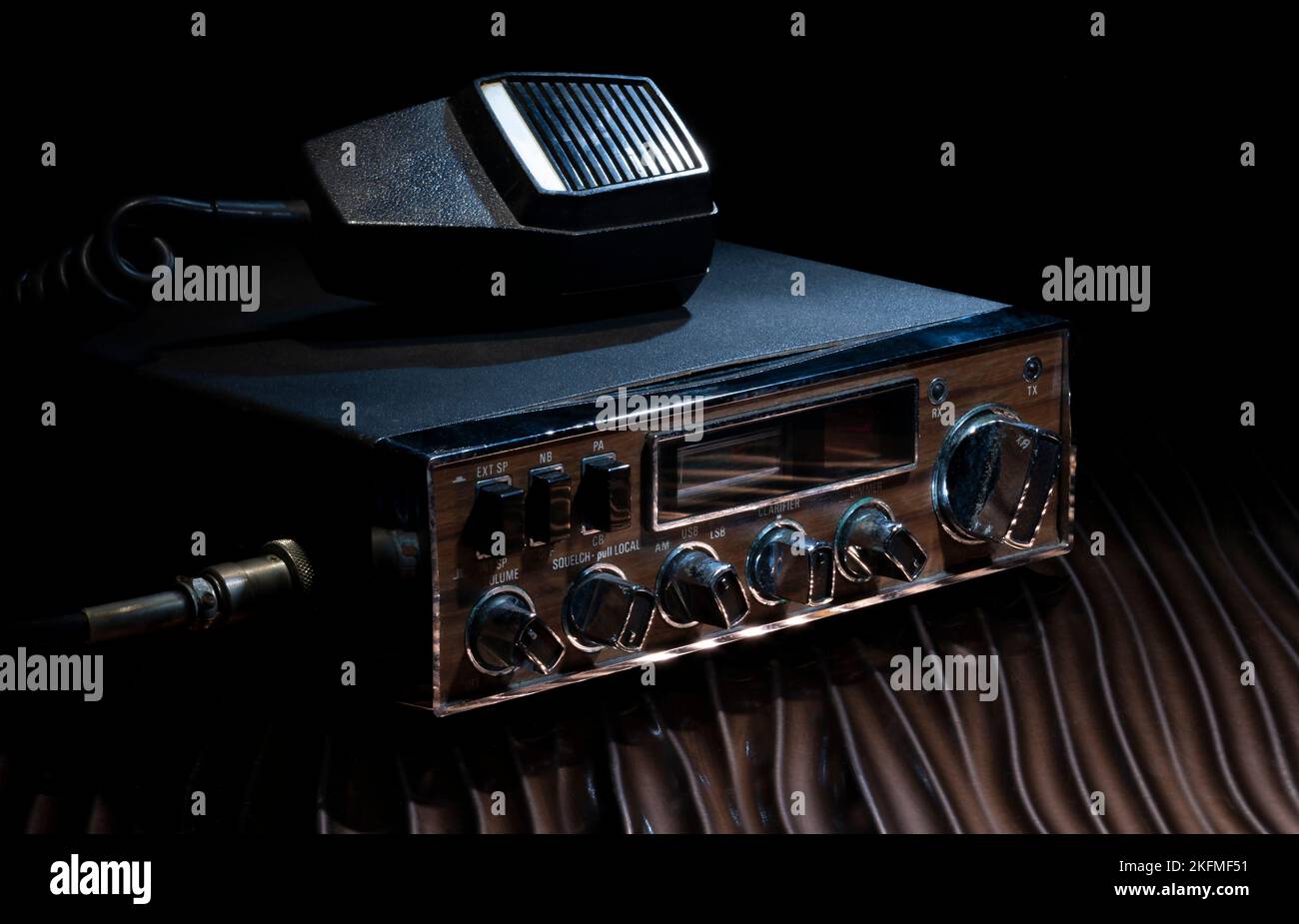 Microphone with sideband CB radio that operates on a wavy metal surface ...