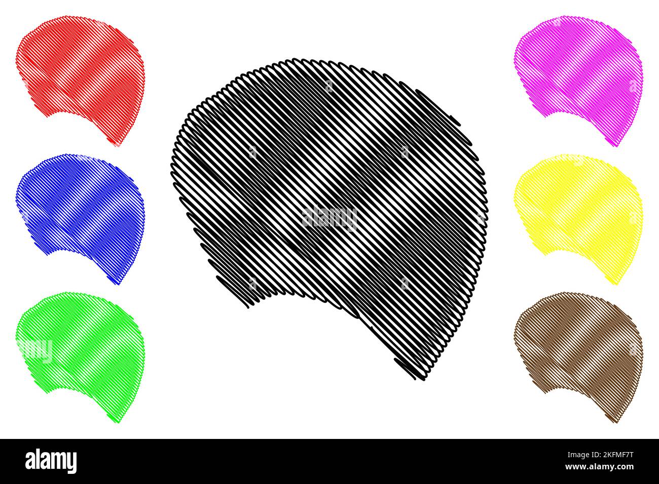 Banaba Island (Republic of Kiribati, Pacific Ocean) map vector ...