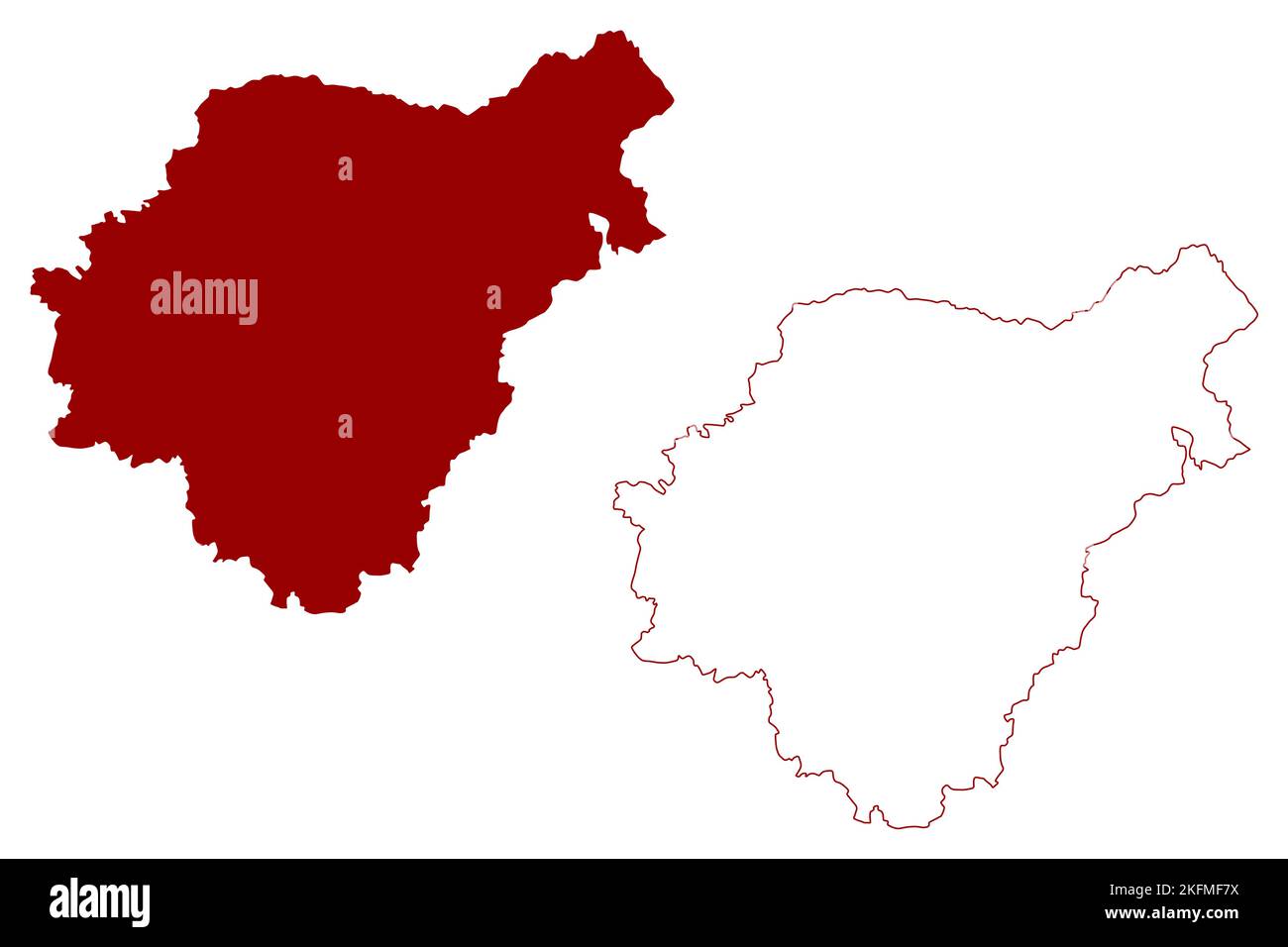 Suffolk vector outline map hi-res stock photography and images - Alamy