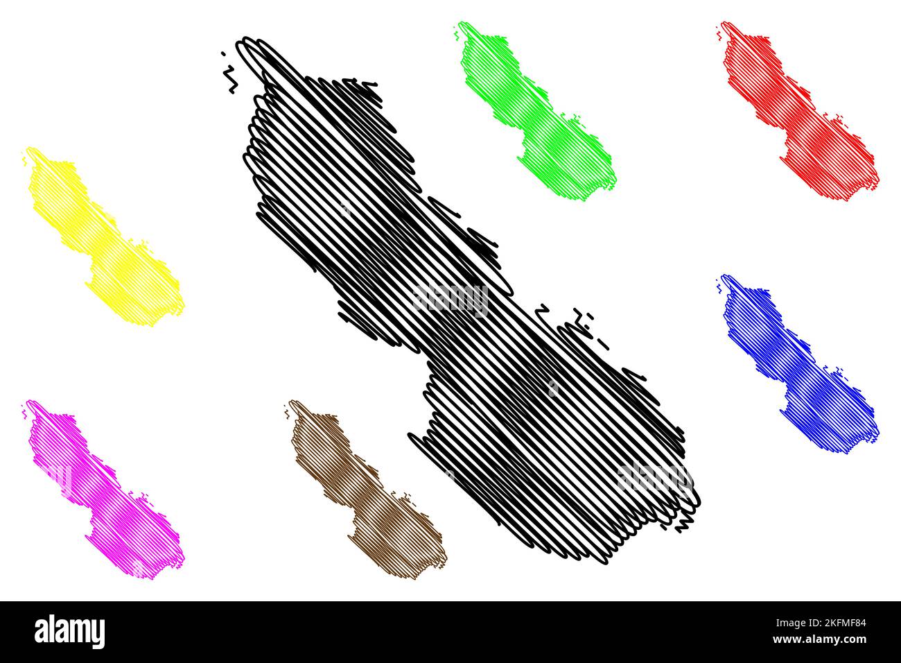 Bougainville island (Papua New Guinea, Pacific Ocean, Solomon Islands Archipelago, Melanesia ...