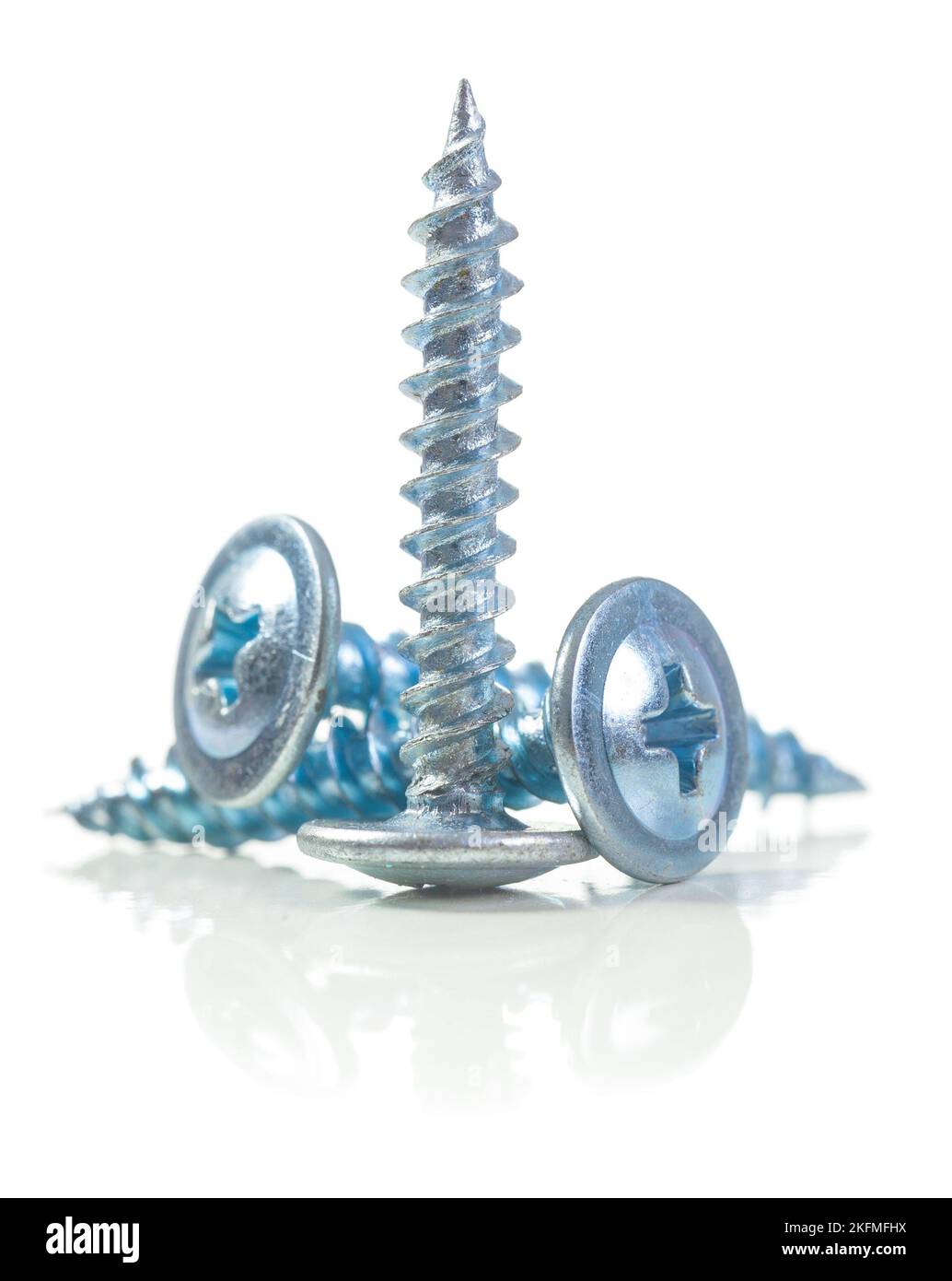 three screws isolated Stock Photo - Alamy