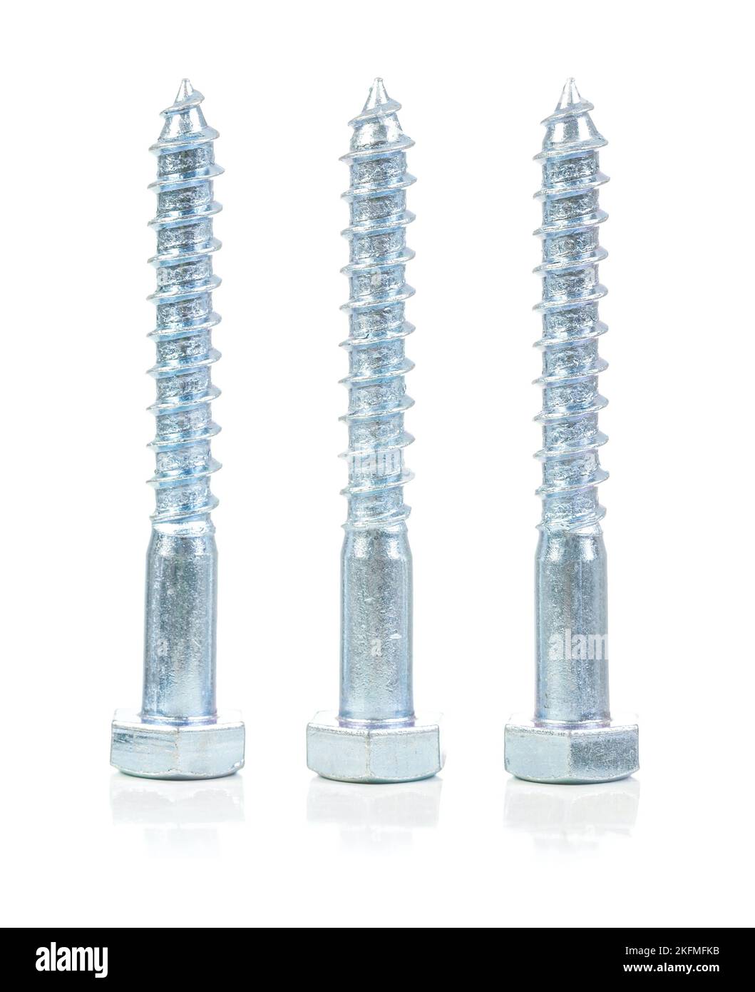 Close up shot metal screws Cut Out Stock Images & Pictures - Alamy