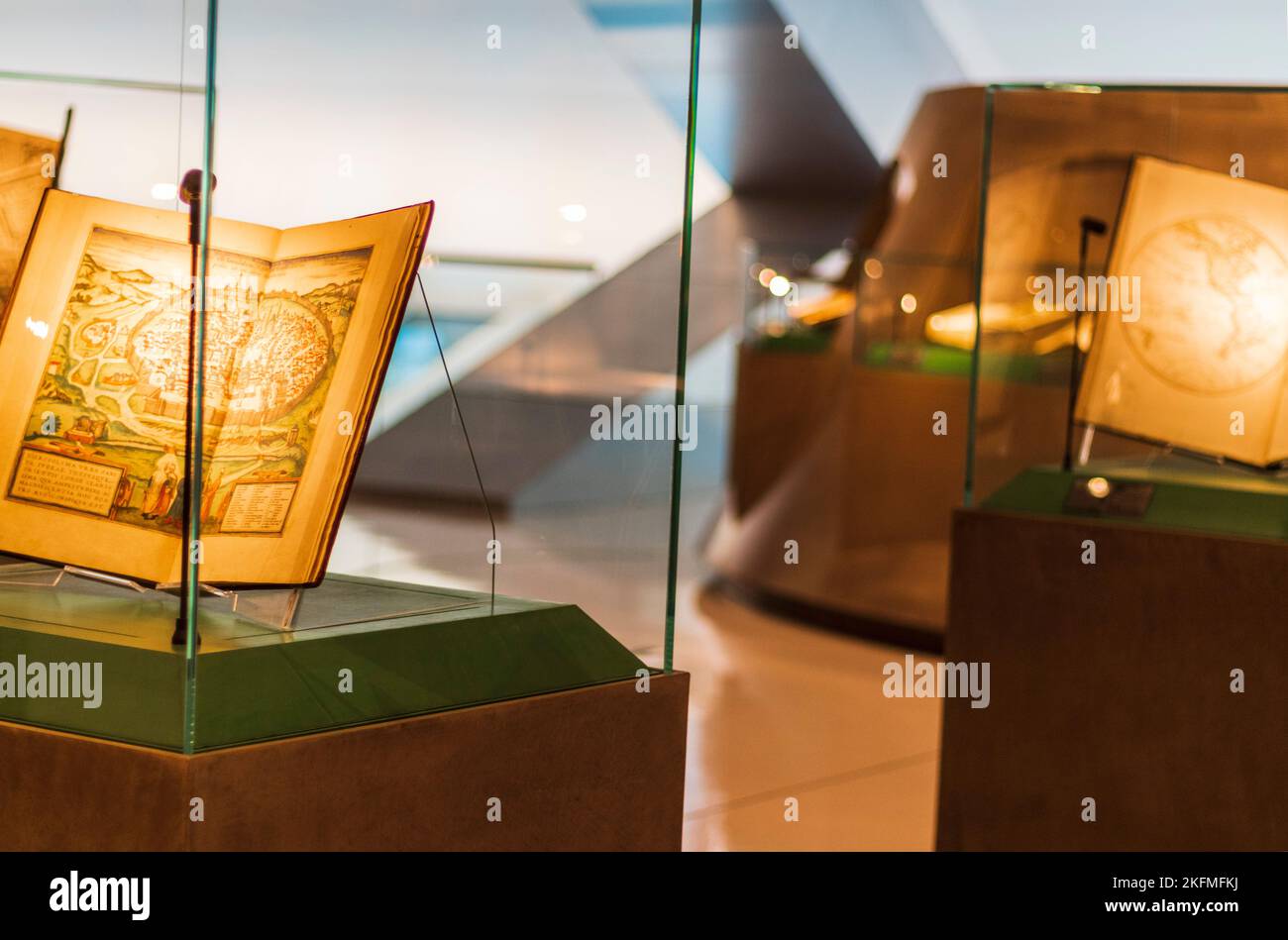 Dubai, UAE - 10.15.2022 - Shot of an ancient books on display at Sheikh ...