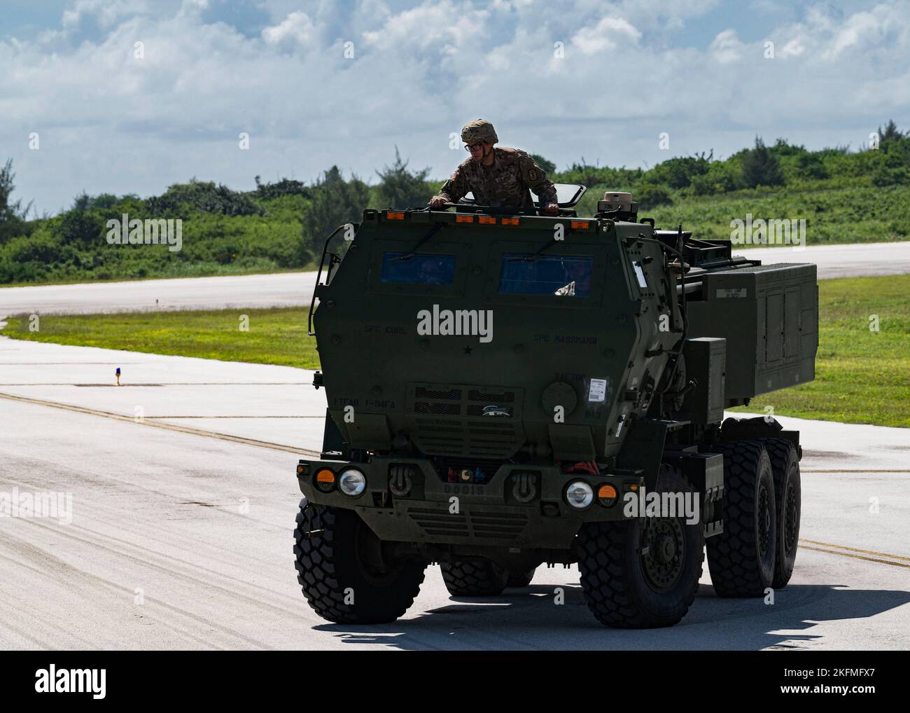 U.S. Army Soldiers operate a High Mobility Artillery Rocket System ...