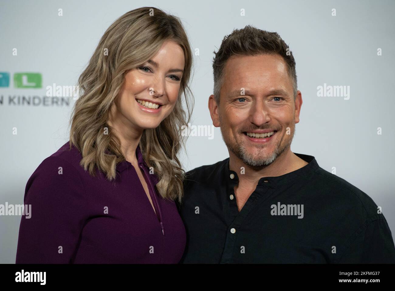 Lars PAPE, actor, Nina ENSMANN, actress, 27th RTL donation marathon "We ...