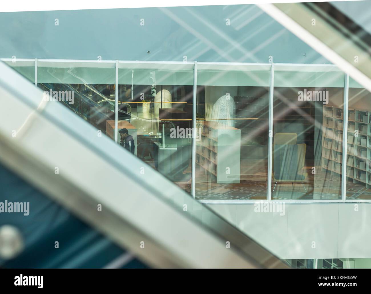 Dubai, UAE - 10.15.2022 - At Sheikh Mohammed Bin Rashid public library ...