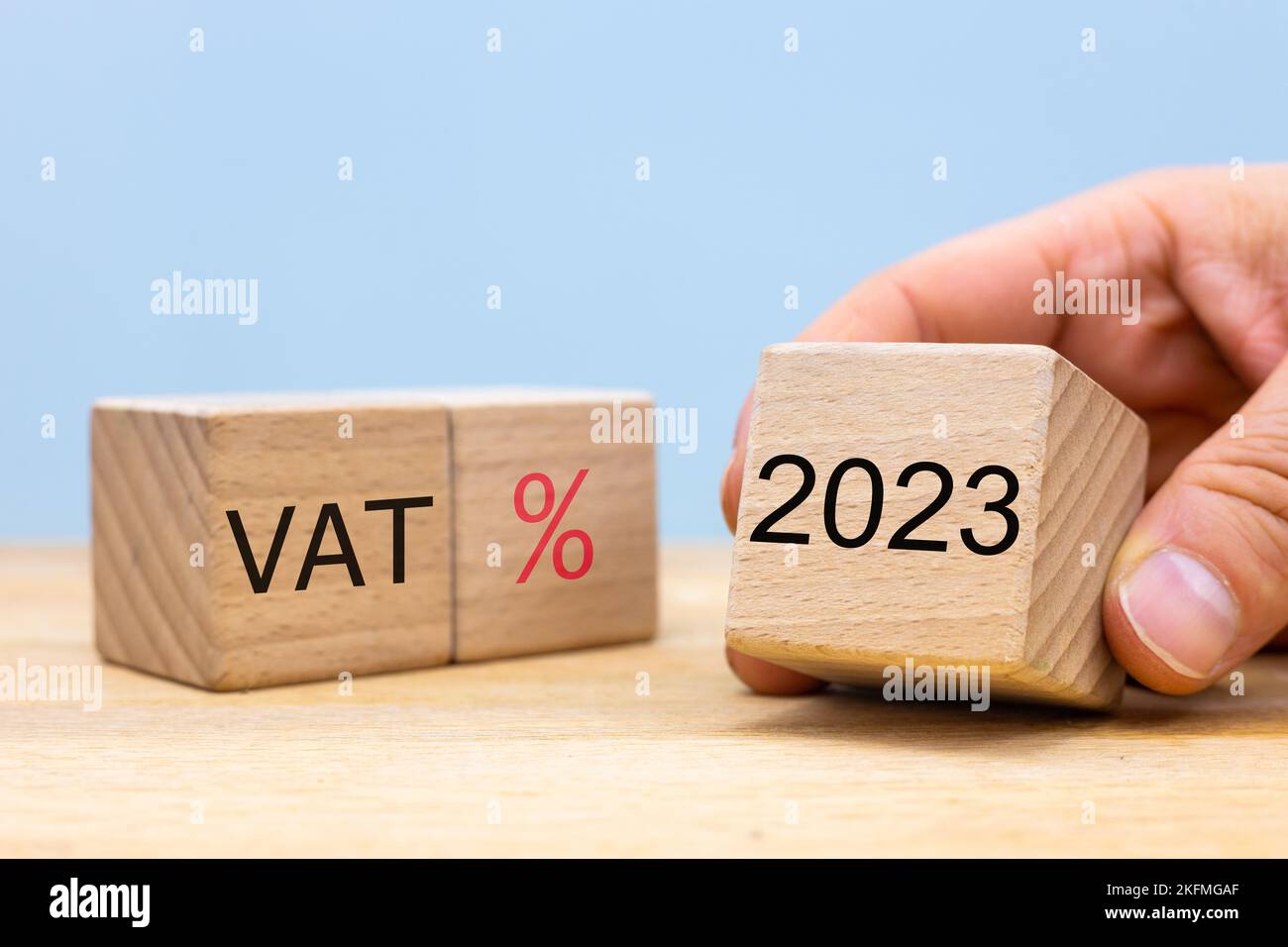 Vat in 2023, business concept, Settlement of invoices and accounting ...
