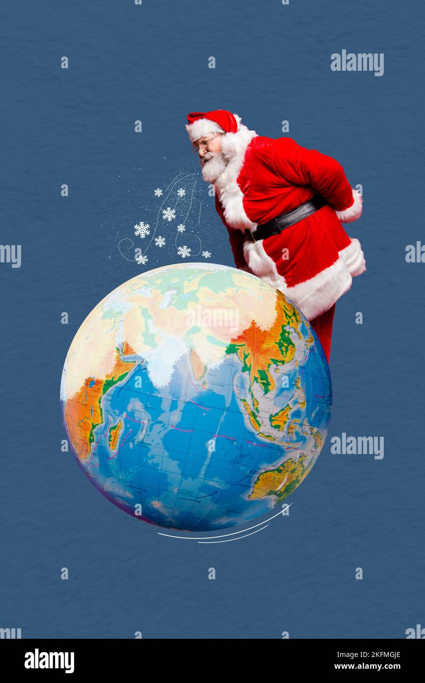 Santa claus blowing cold wind hi-res stock photography and images - Alamy