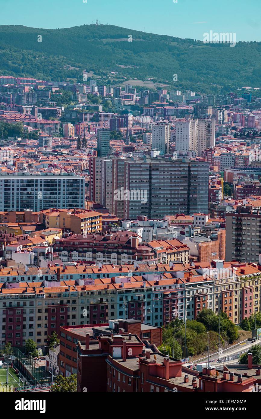 cityscape from Bilbao city, basque country, spain, travel destinations ...