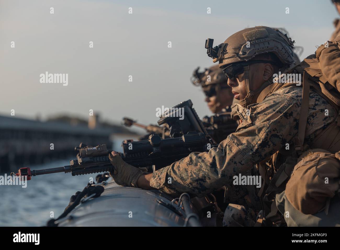 A U.S. Marine with 1st Battalion, 6th Marine Regiment, 2d Marine ...