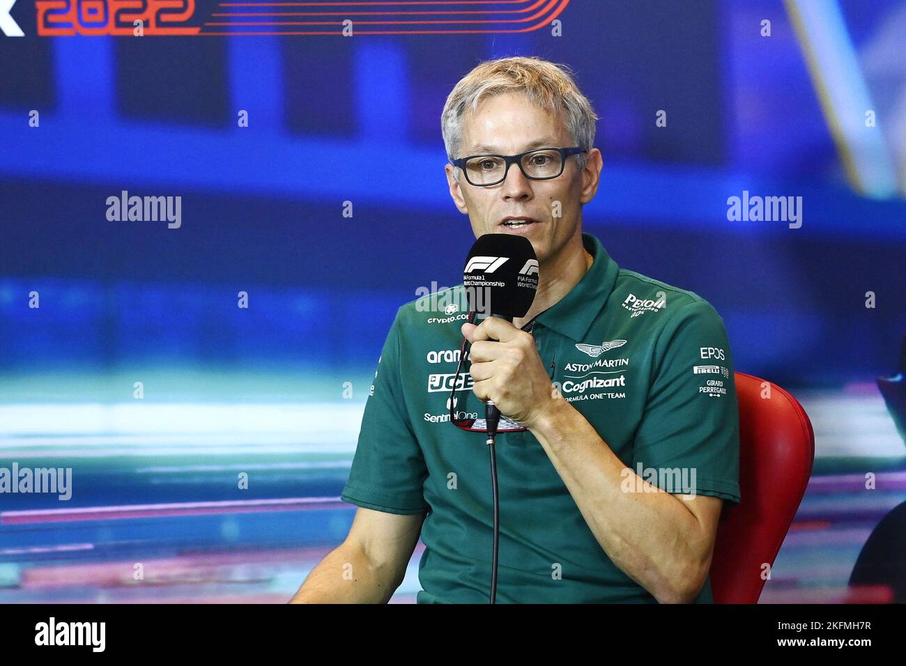 Yas Island, Abu Dhabi. 19th Nov, 2022. KRACK Mike (her), Team Principal ...