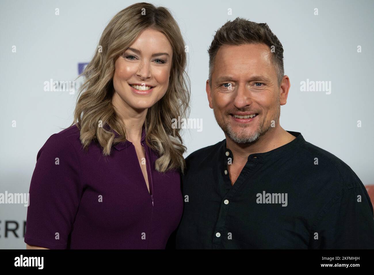 Lars PAPE, actor, Nina ENSMANN, actress, 27th RTL donation marathon "We ...