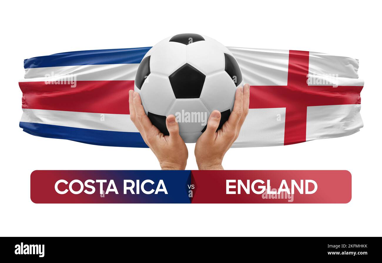 Costa Rica vs England national teams soccer football match competition ...