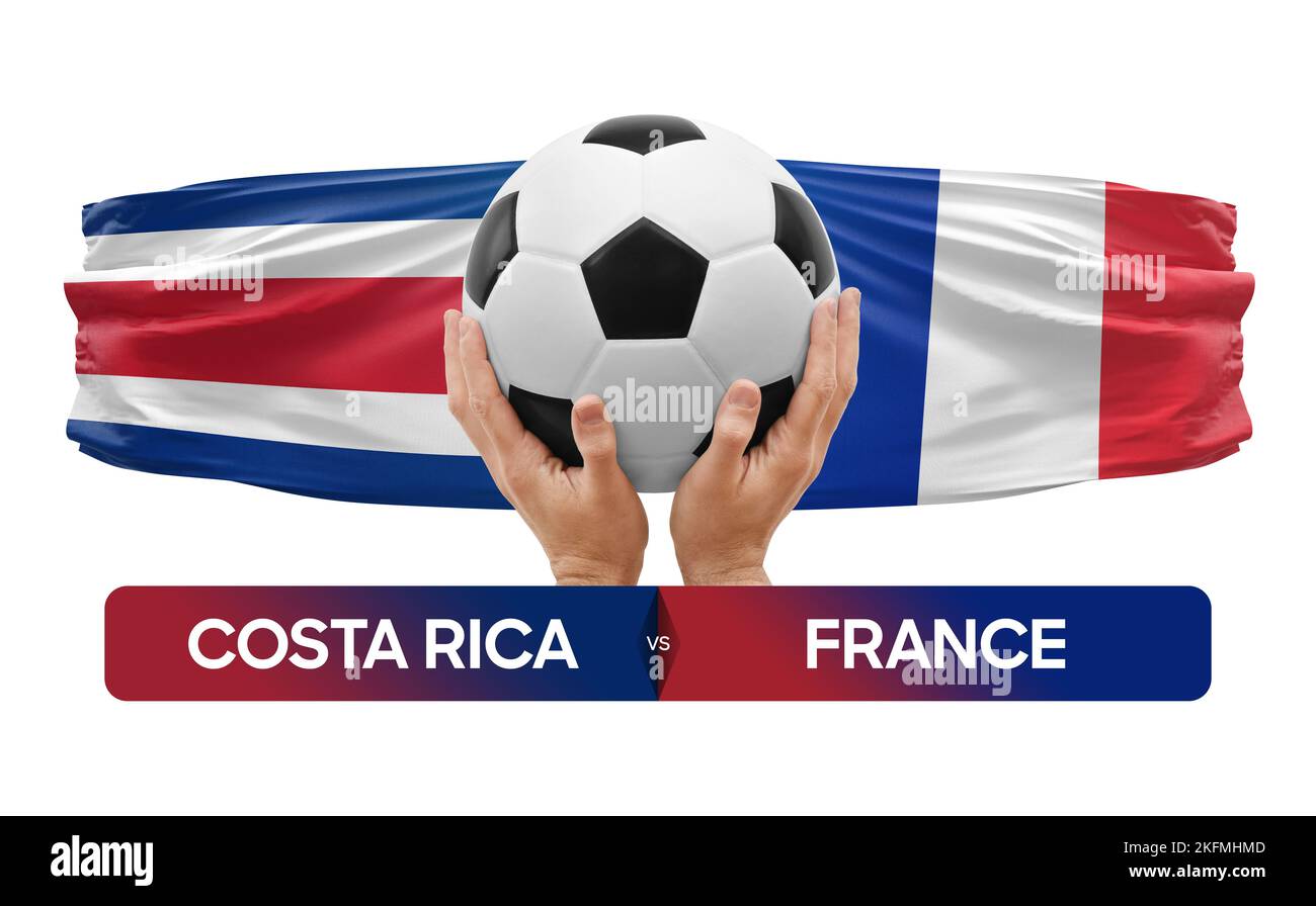 Costa Rica vs France national teams soccer football match competition ...