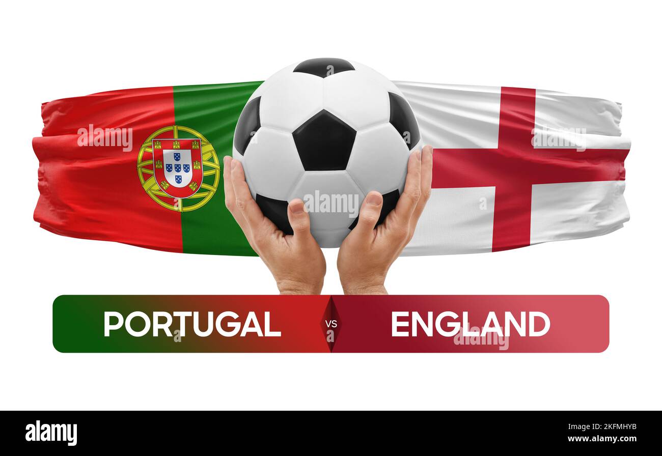 Portugal vs England national teams soccer football match competition ...