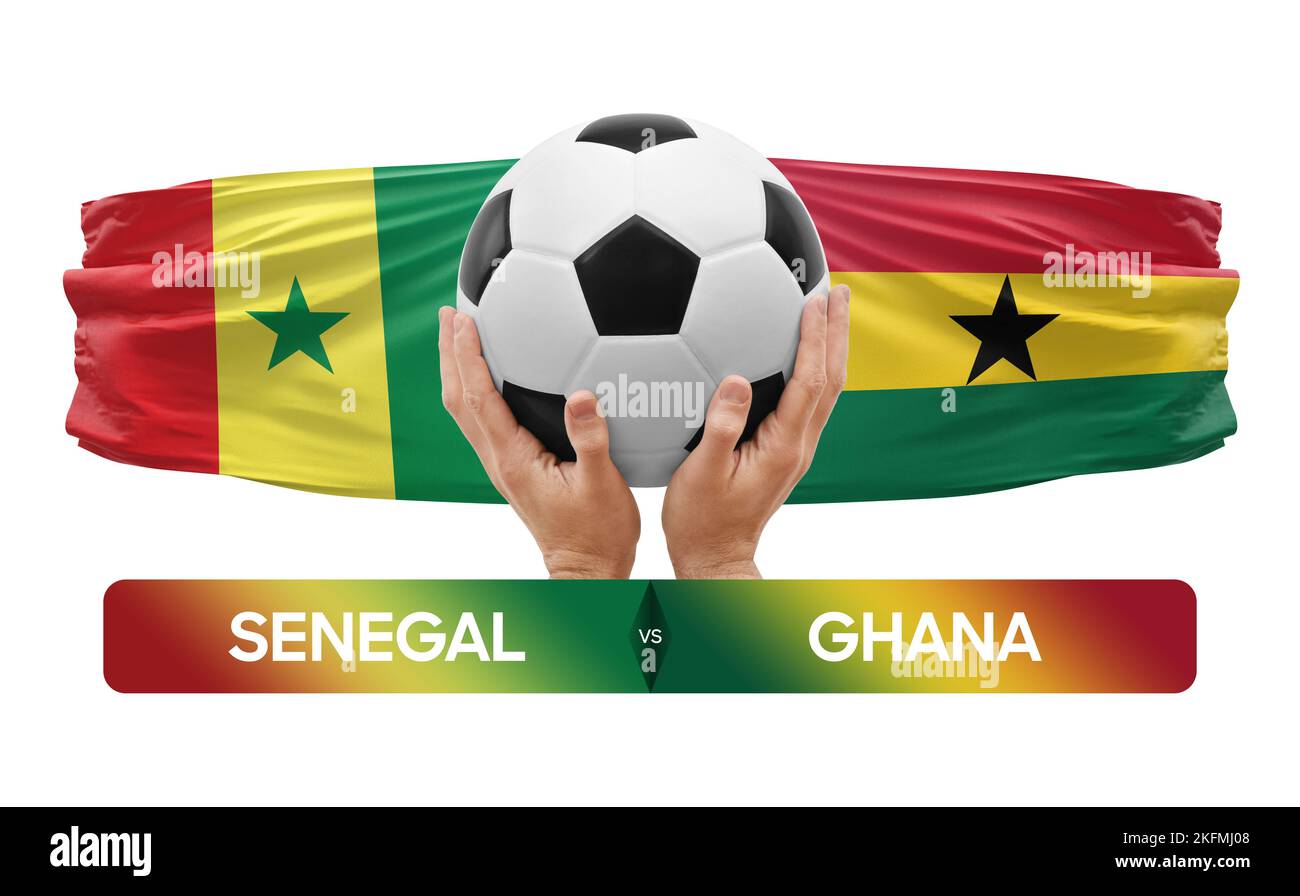 Senegal vs Ghana national teams soccer football match competition ...