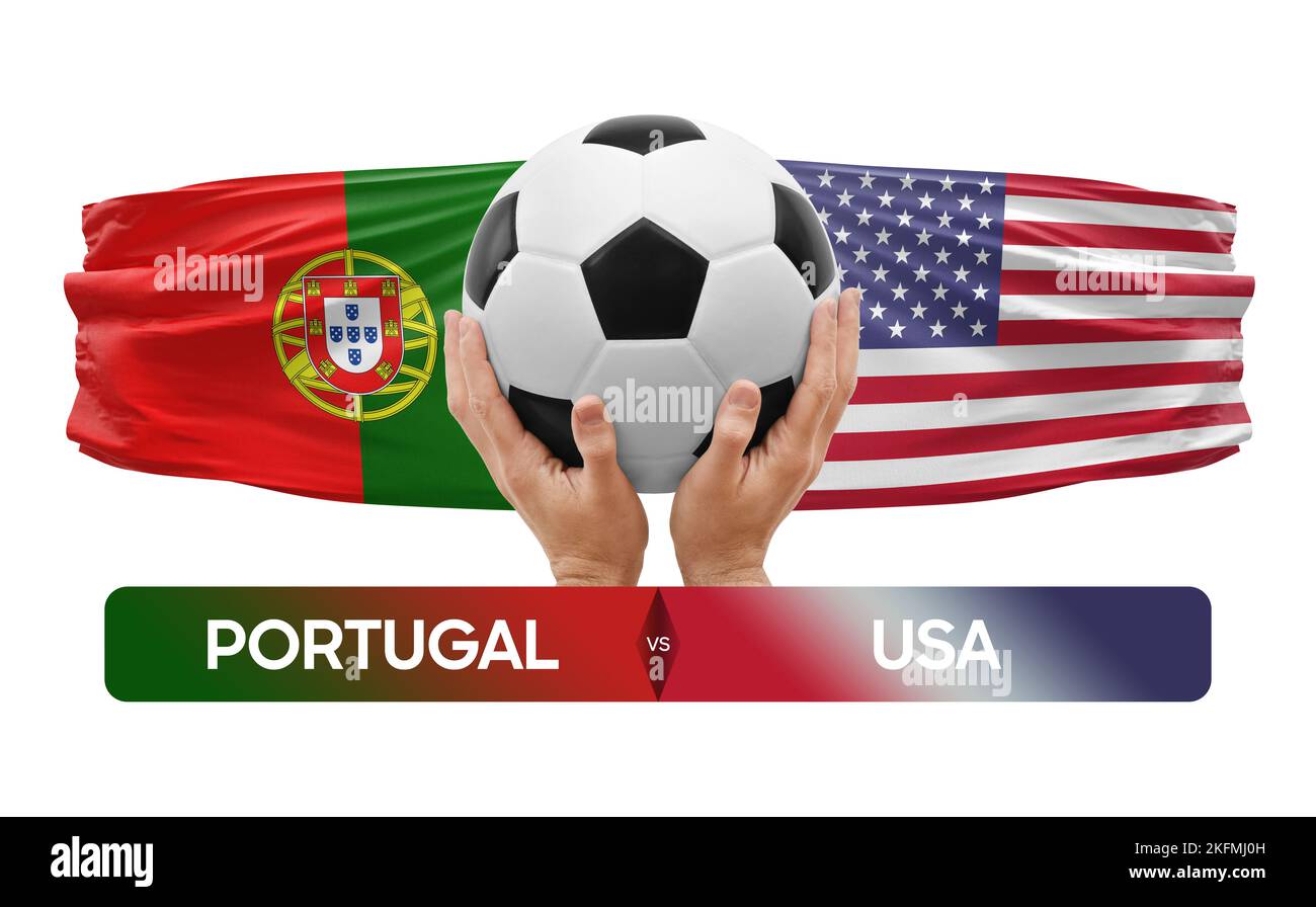 Portugal vs USA national teams soccer football match competition ...
