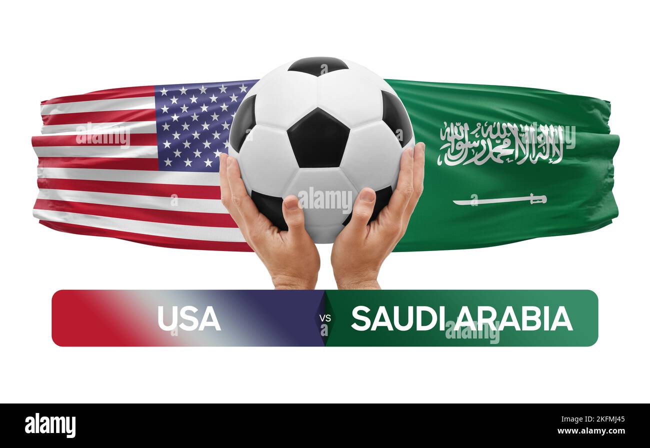 USA vs Saudi Arabia national teams soccer football match competition ...