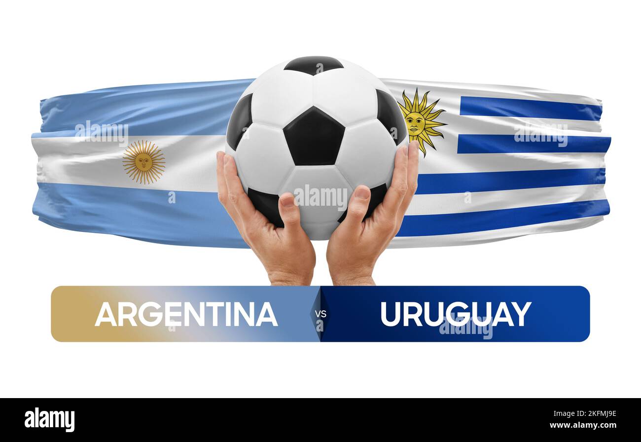 Argentina vs Uruguay national teams soccer football match competition ...