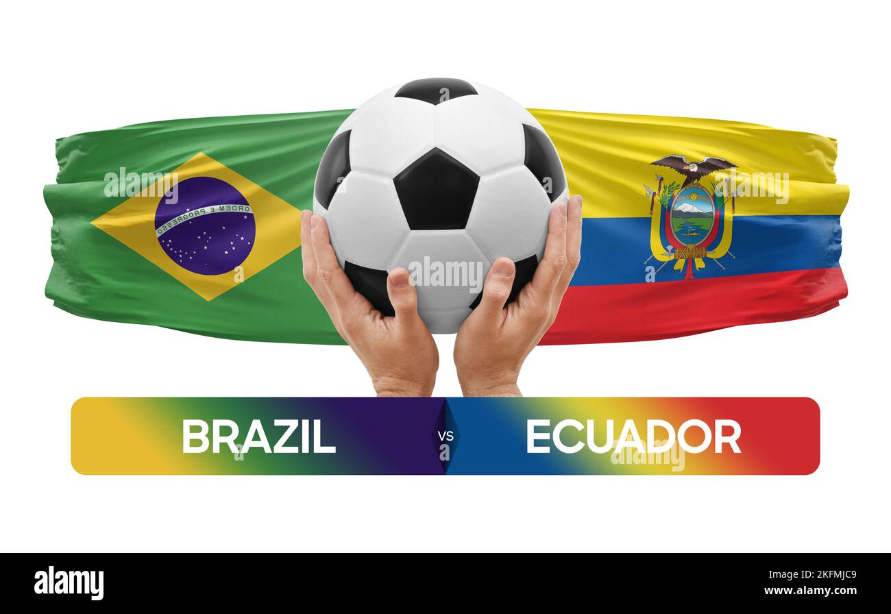 Brazil vs Ecuador national teams soccer football match competition ...