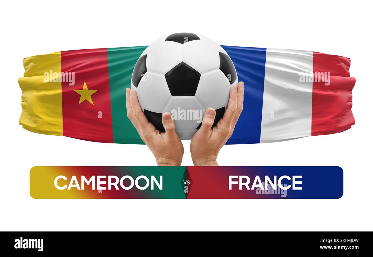 Cameroon vs France national teams soccer football match competition ...