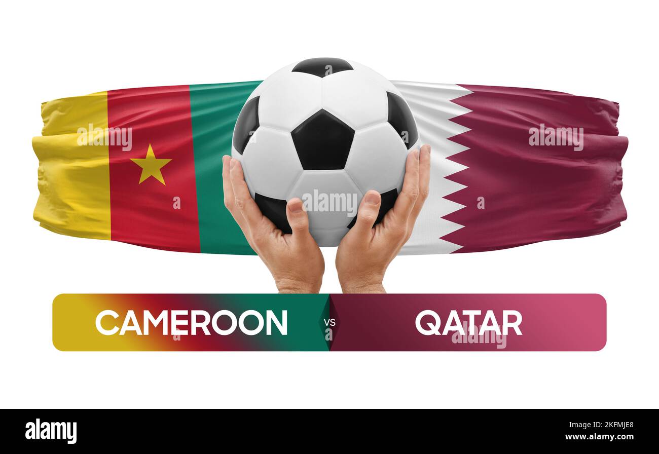 Cameroon vs Qatar national teams soccer football match competition ...
