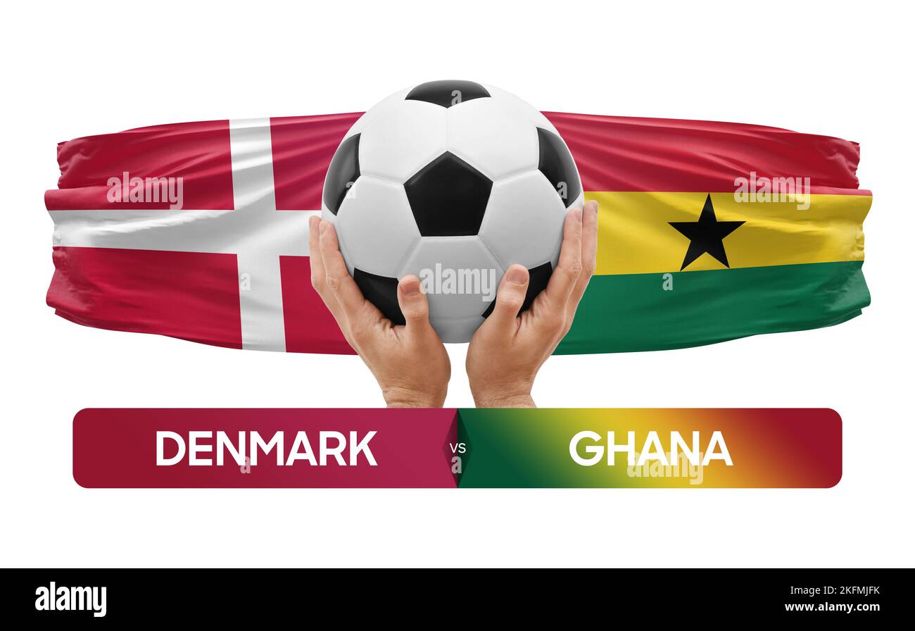 Denmark vs Ghana national teams soccer football match competition ...