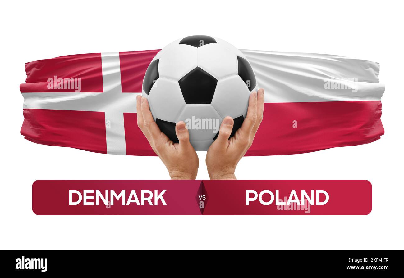 Denmark vs Poland national teams soccer football match competition ...
