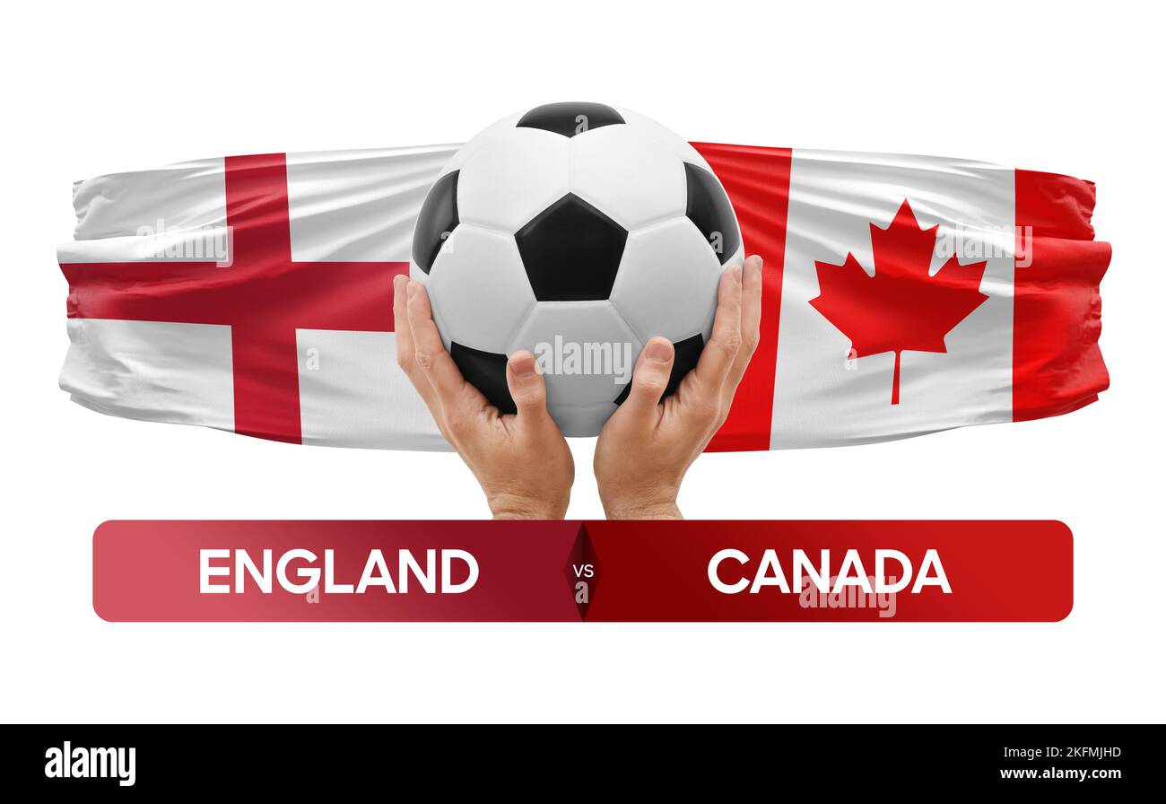 England vs Canada national teams soccer football match competition ...