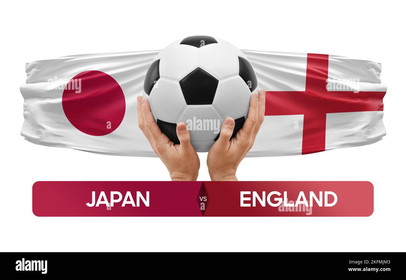 Japan vs England national teams soccer football match competition ...