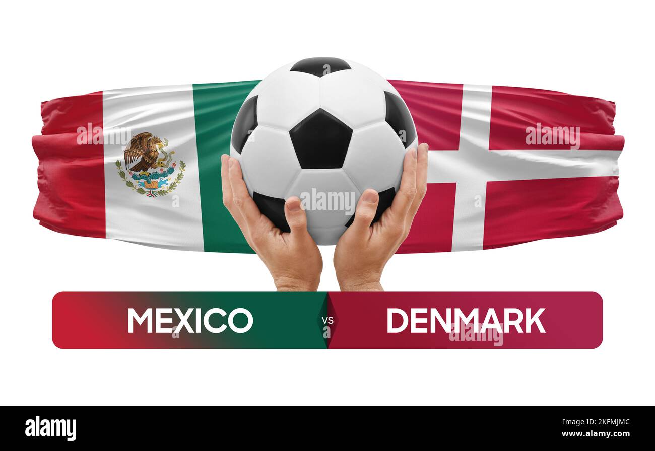 Mexico vs Denmark national teams soccer football match competition ...