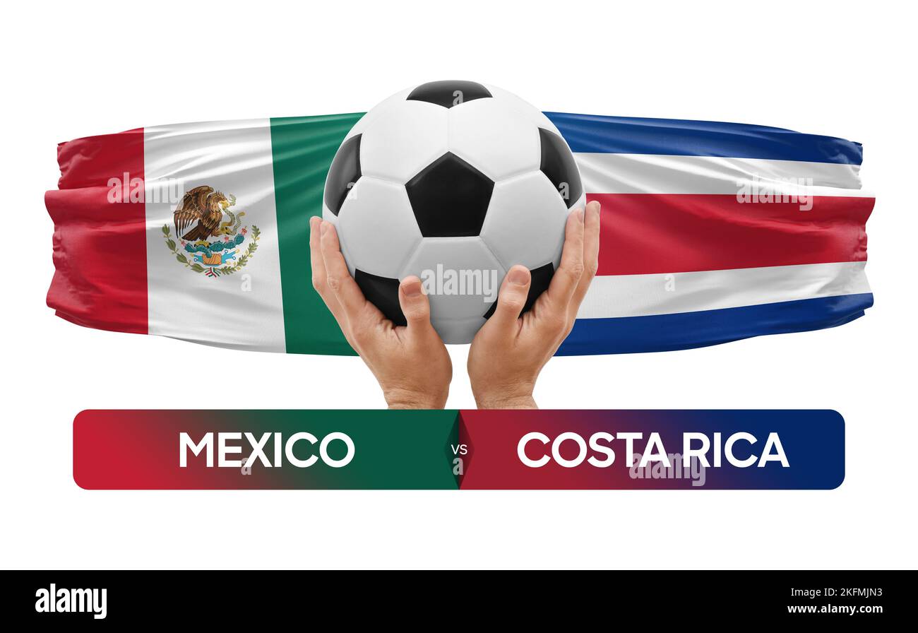 Mexico vs Costa Rica national teams soccer football match competition ...