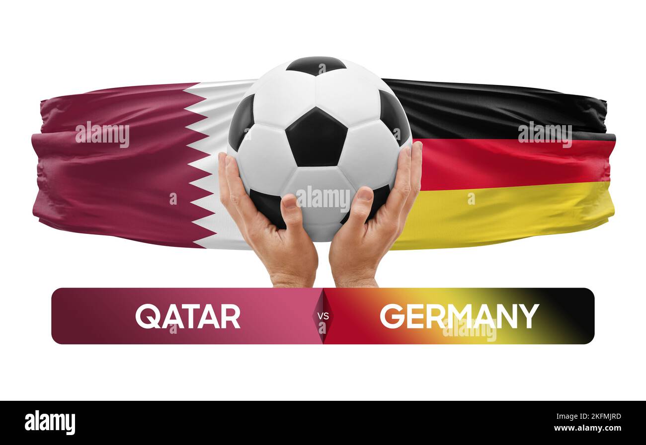 Qatar vs Germany national teams soccer football match competition ...