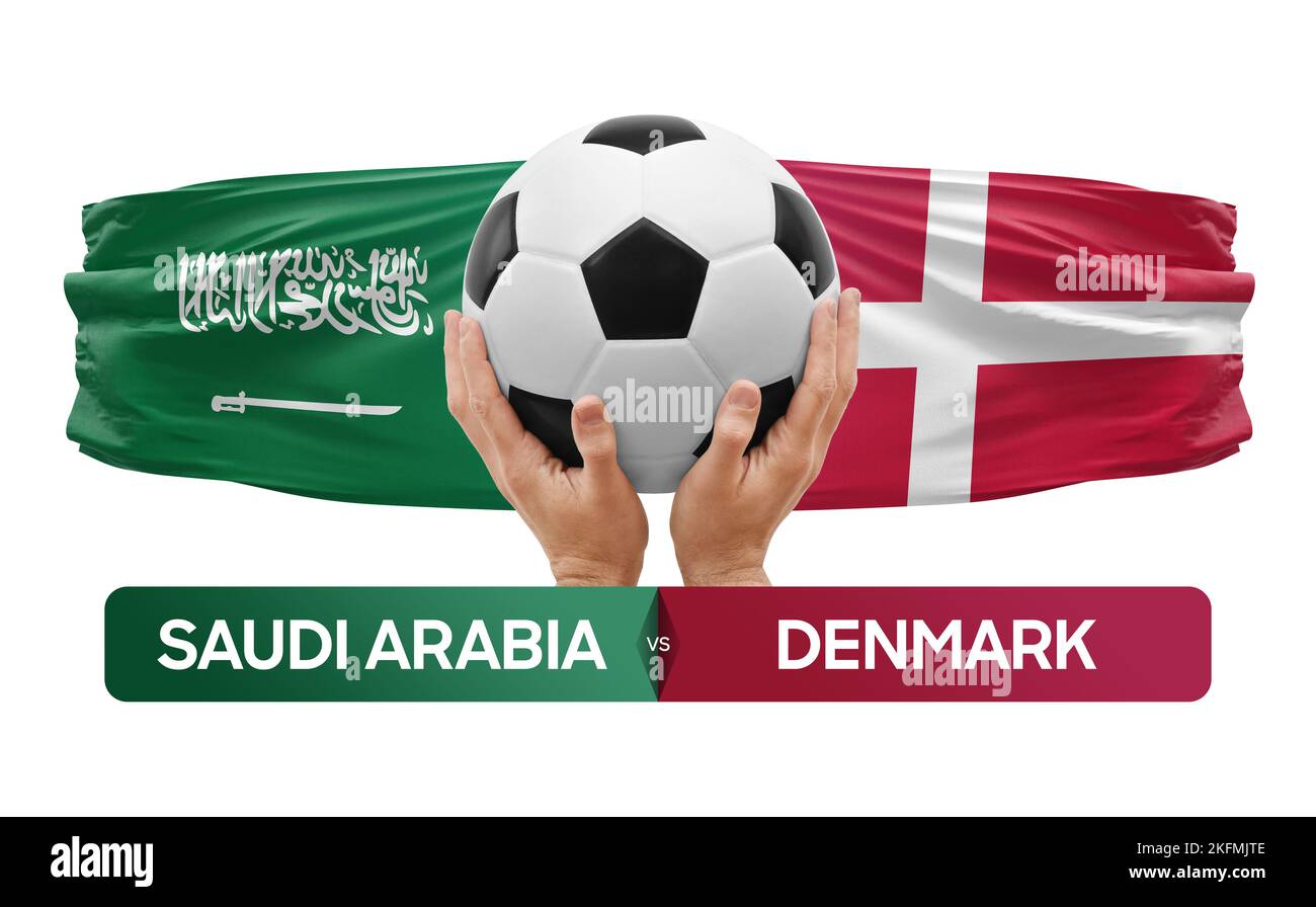 Saudi Arabia vs Denmark national teams soccer football match ...