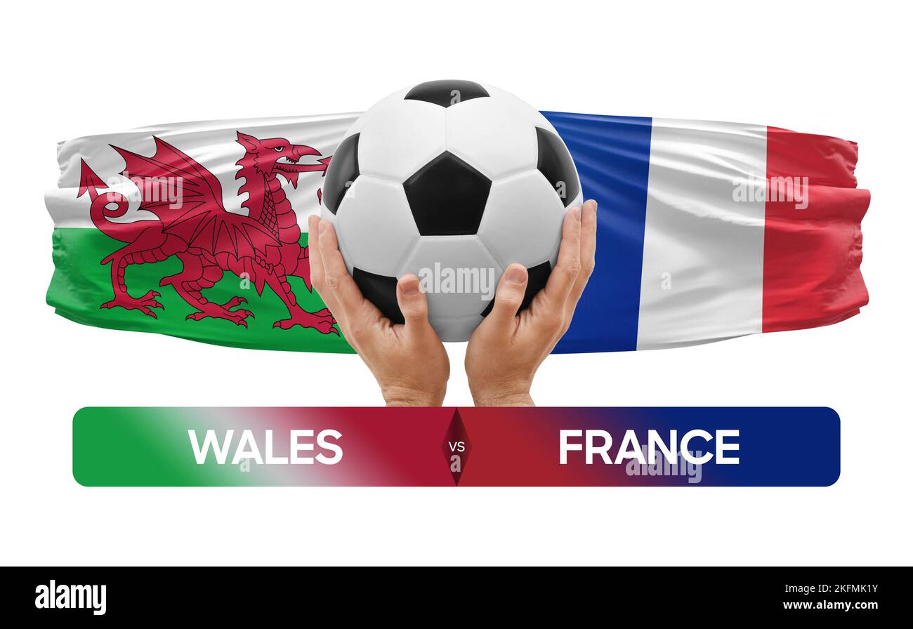 Wales vs France national teams soccer football match competition ...