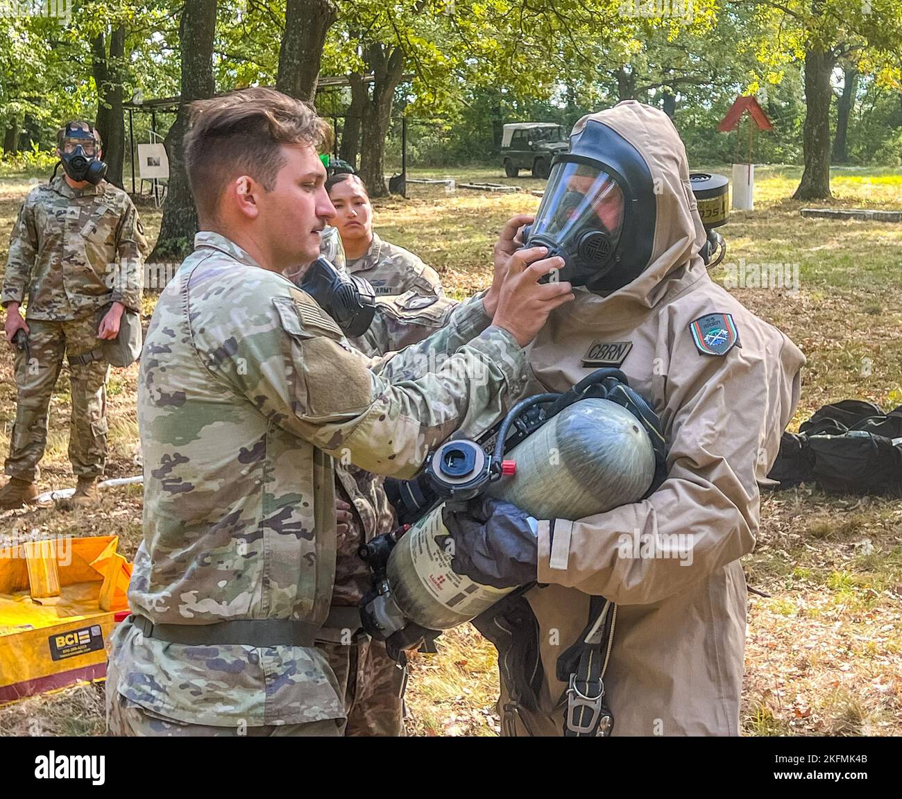Spc. Johnathan Netherland, a Chemical, Biological, Radiological, and ...