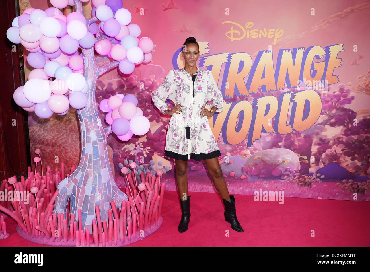 Judi Shekoni arrives at a screening of Walt Disney Animation Studios ...