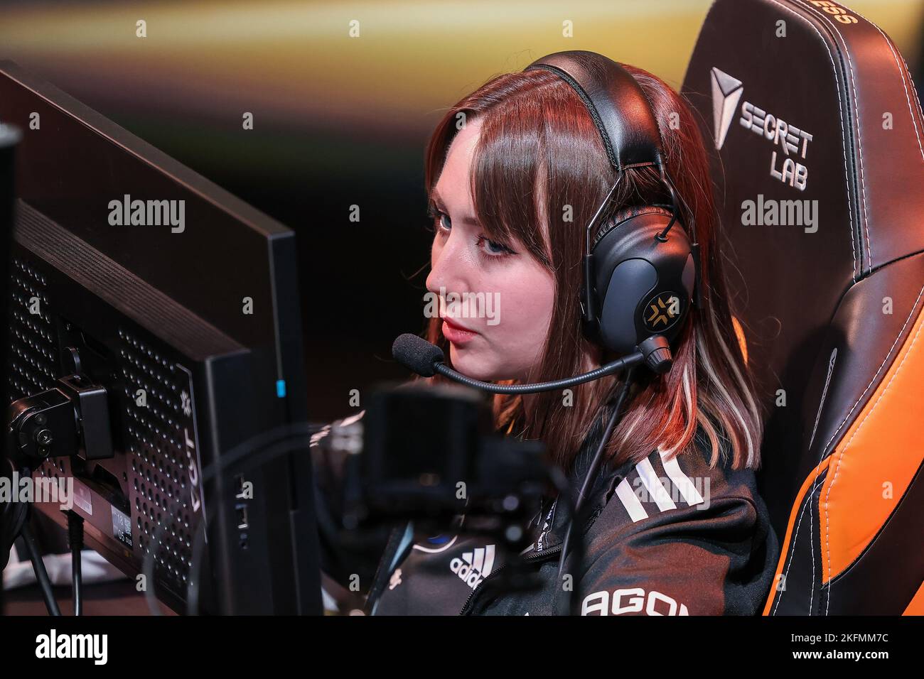 18 November 2022, Berlin: Player Anastasiya "Glance" Anisimova playing ...