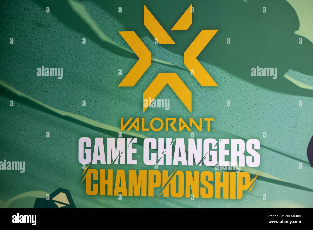 18 November 2022, Berlin: The "Game Changers Championship" logo at the ...
