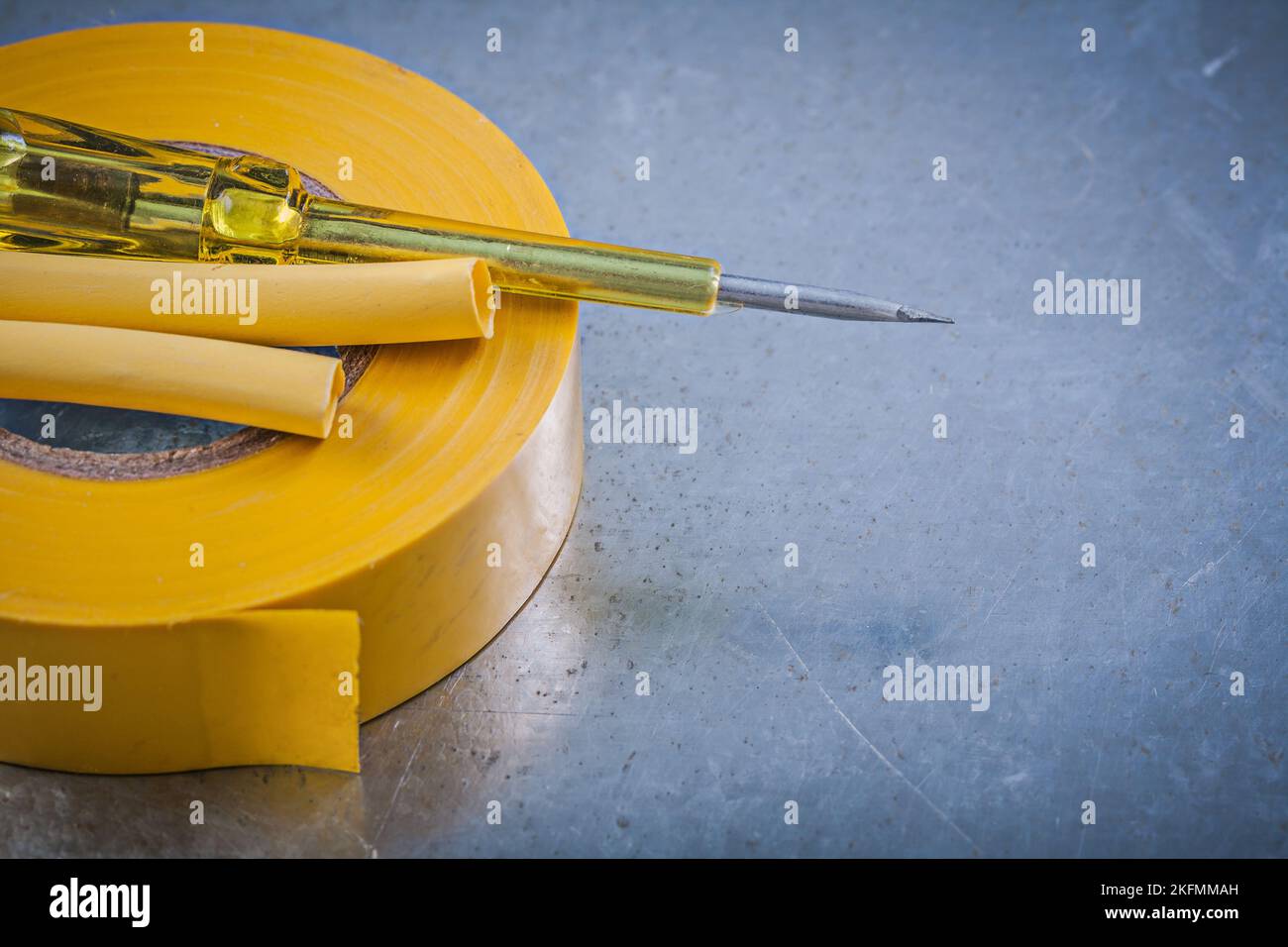 Yellow insulating tape electric cables insulated turnscrew construction ...