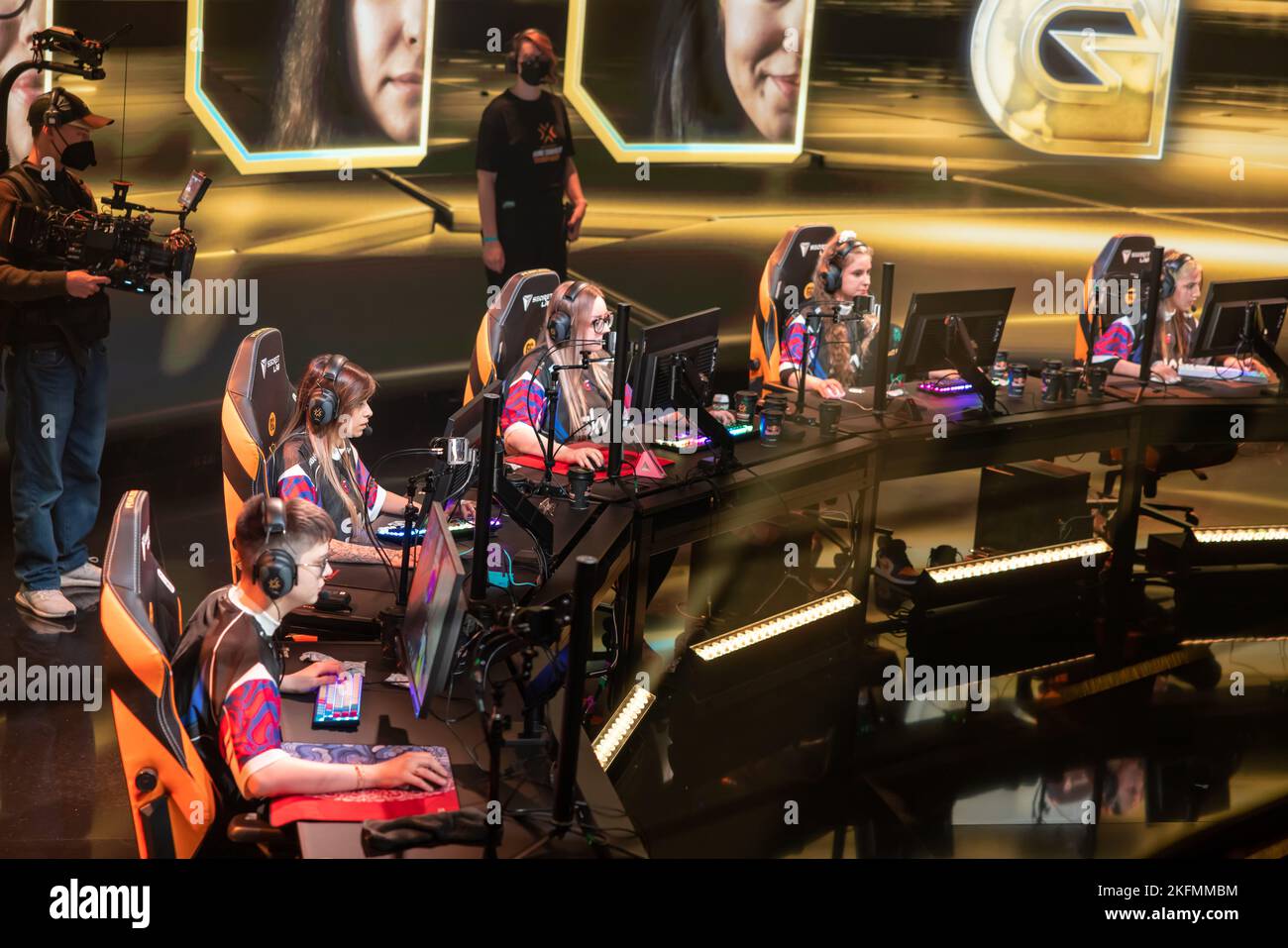 18 November 2022, Berlin: Team Guild Esports playing against Cloud9 White at VALORANT: Game ...