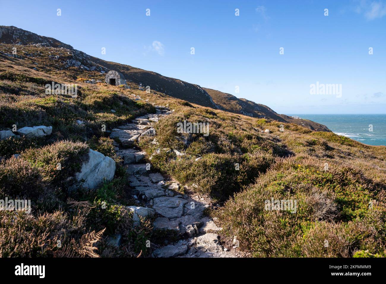 Coast path to North Stack from Breakwater Country Park, Holyhead ...