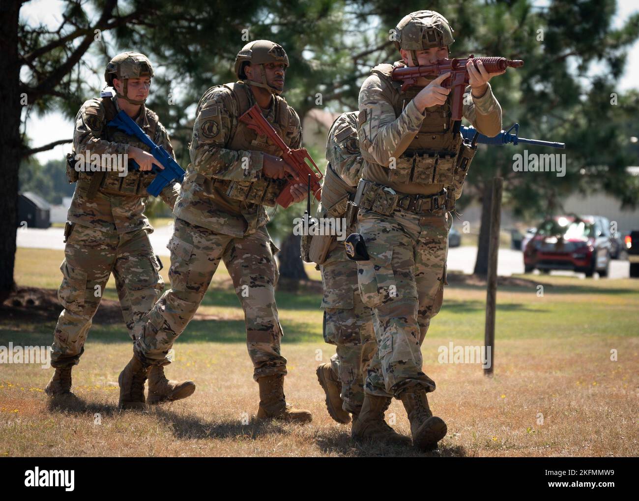 U.S. Air Force Airmen assigned to the 20th Security Forces Squadron ...