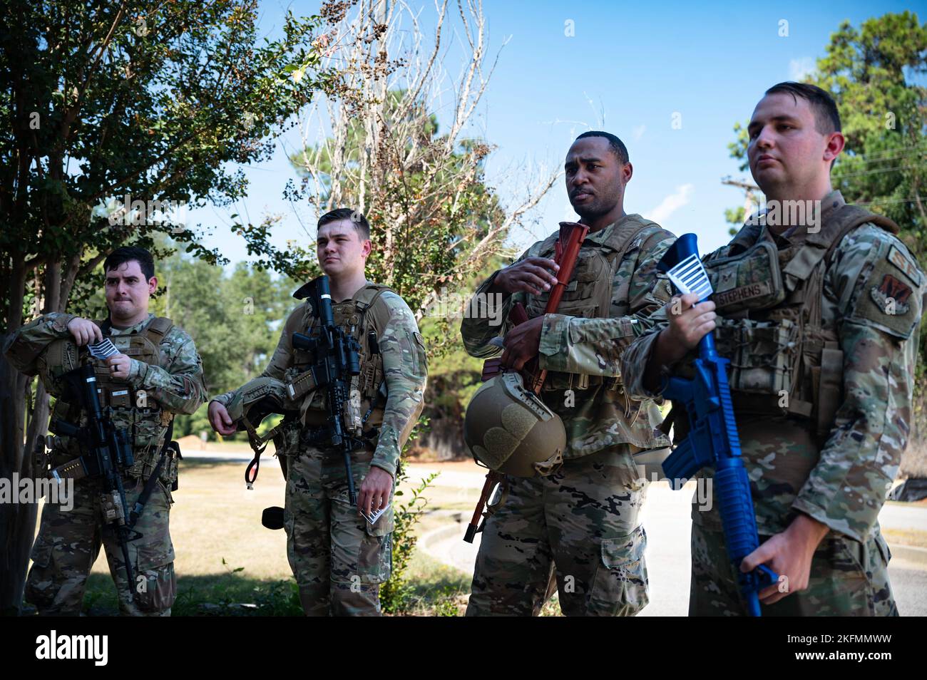 U.S. Air Force Airmen assigned to the 20th Security Forces Squadron ...