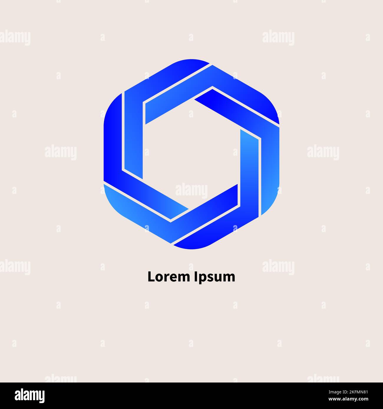 Hexagon logo, hexagonal icon for business. Design element, production ...