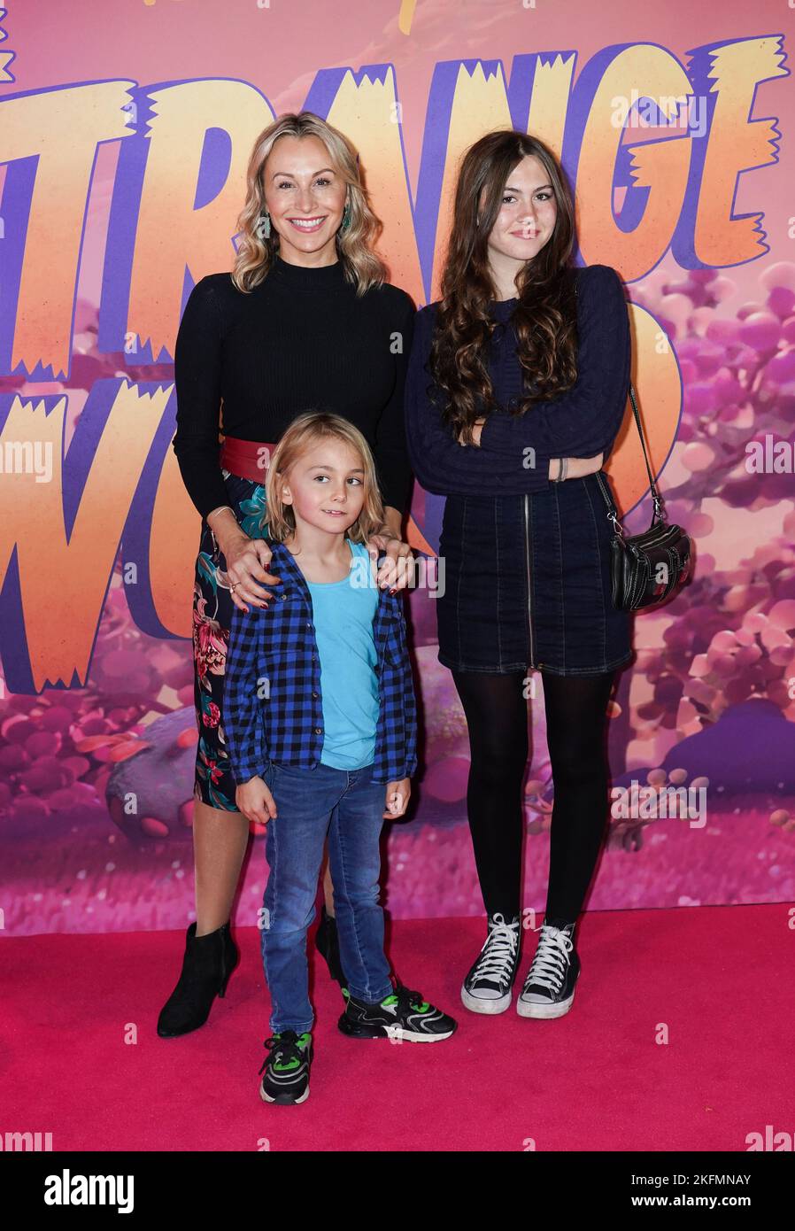Sophie Blake arrives, with Mia and Matthew at a screening of Walt ...