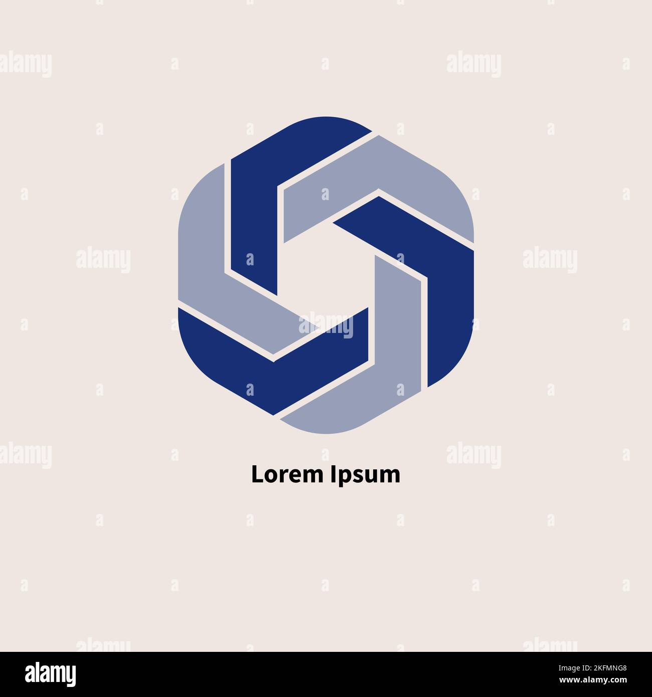 Hexagon logo, hexagonal icon for business. Design element, production ...