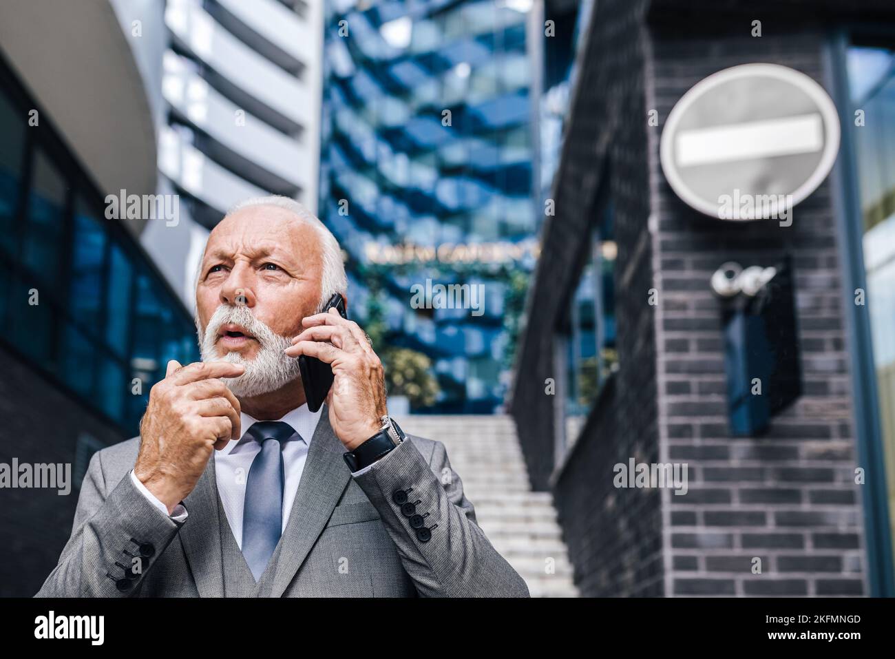 Confused Older Businessman