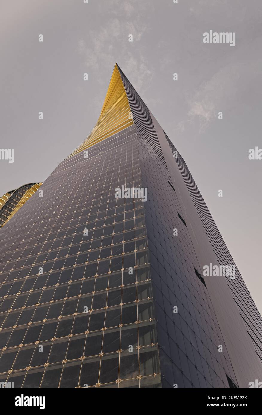 glassy multistory structure. residential complex with glasses. real ...