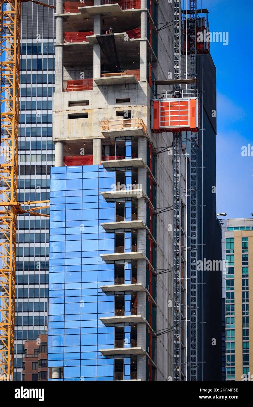 skyscrapers in Midtown Manhattan, downtown, New York City Stock Photo ...